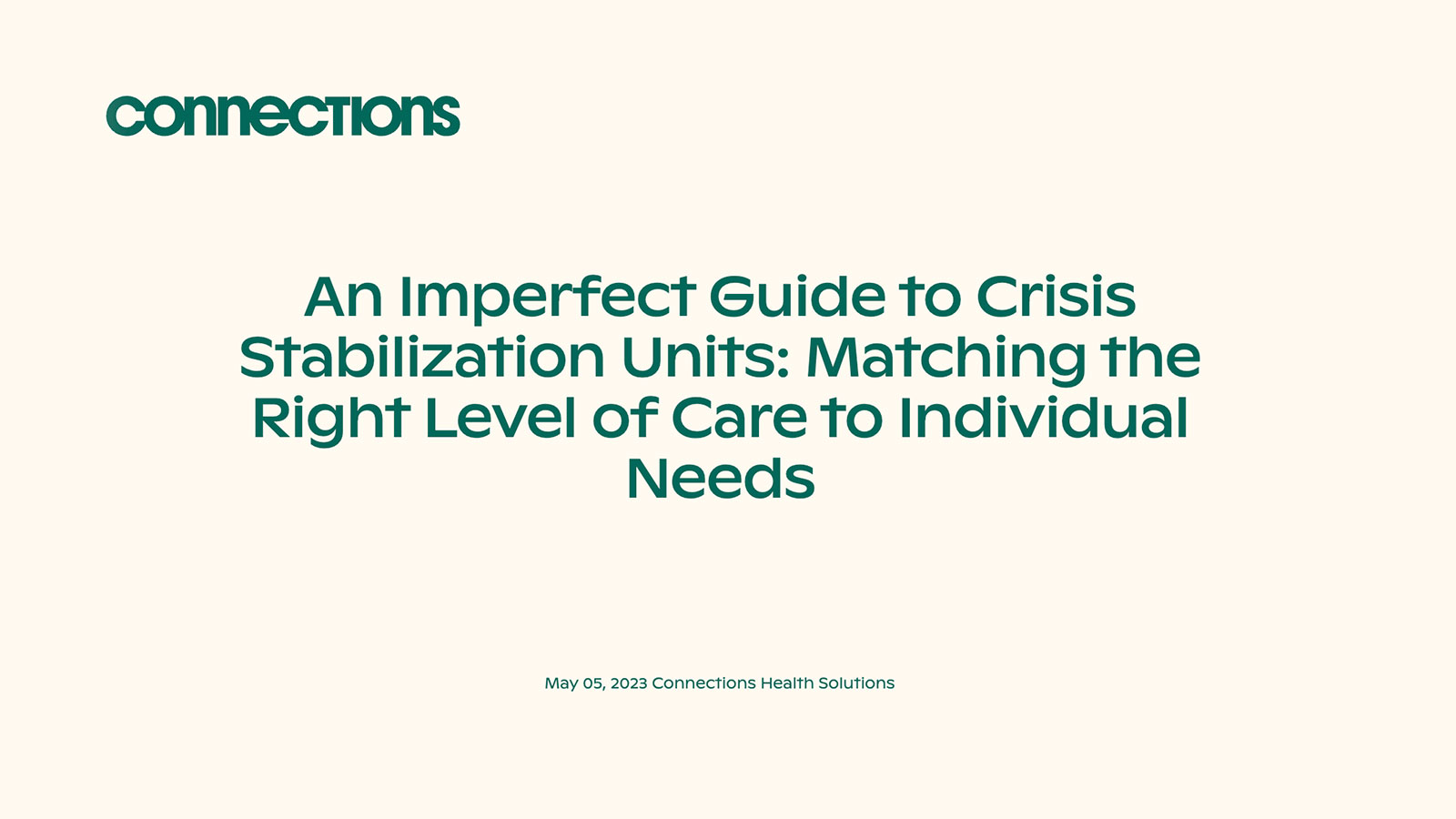 Crisis Response Center: An alternative to incarceration